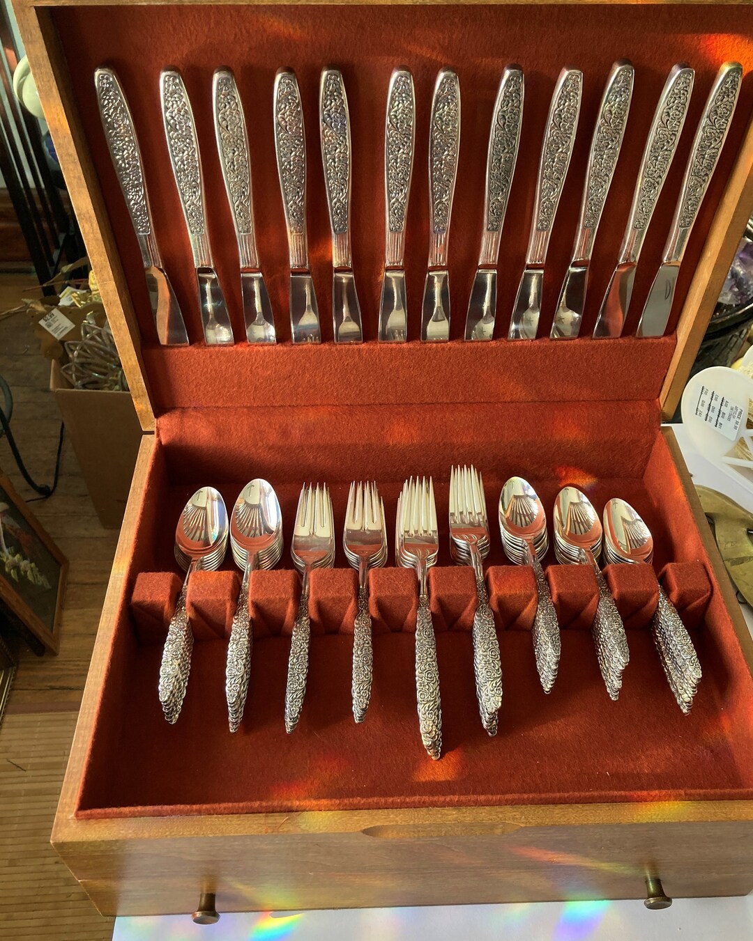 80pc, Bouquet Silverplate International Silver, Silverplate Rogers ...