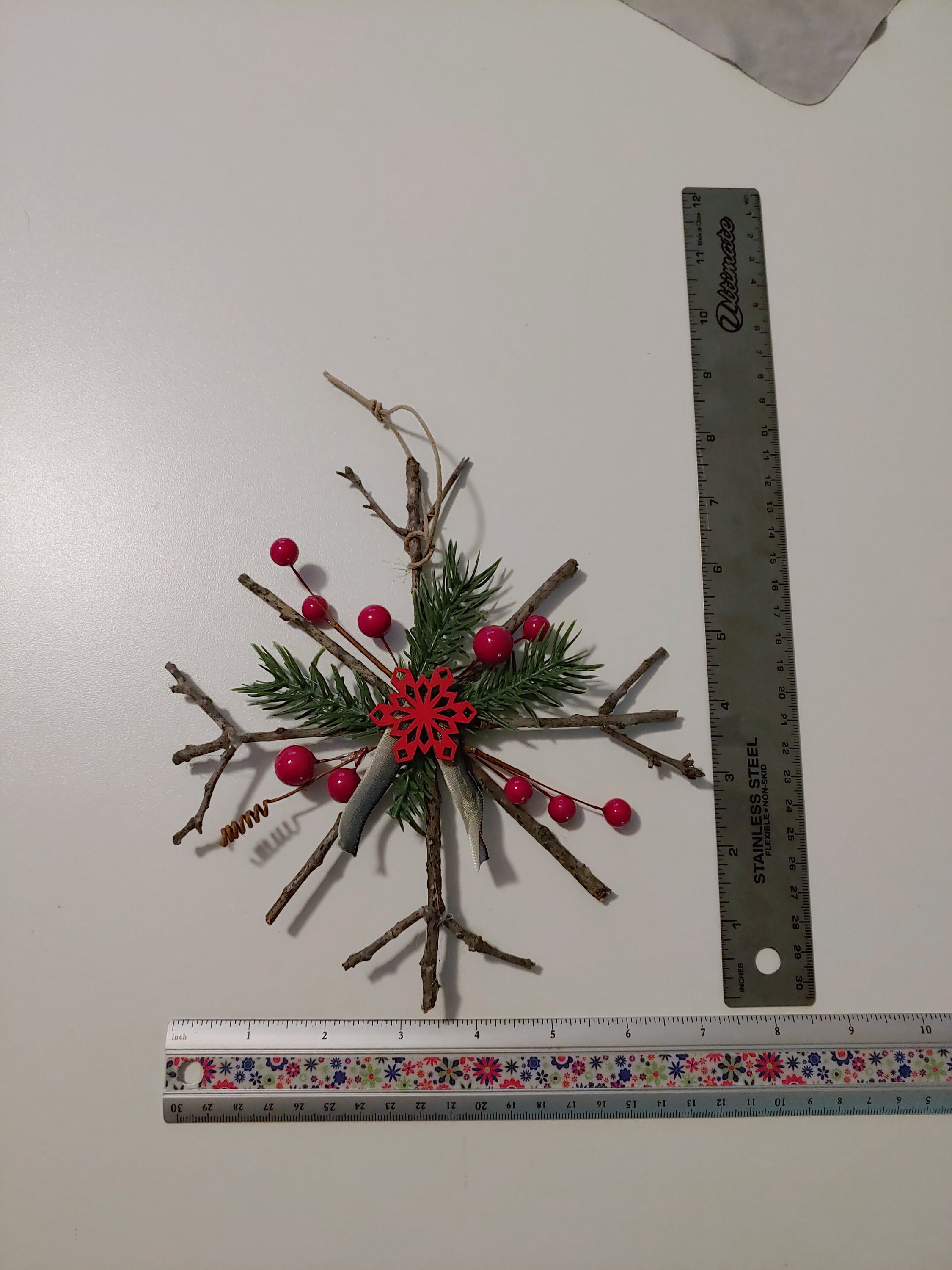 Traditional Yule Stick Star Christmas Tree Ornament - Etsy