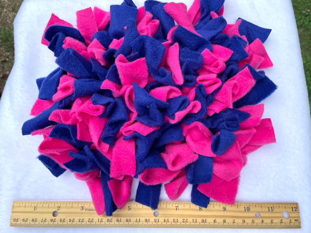 SMALL Pink and Blue Snuffle Mat for Dogs - Dog Enrichment Mat - Rooting ...