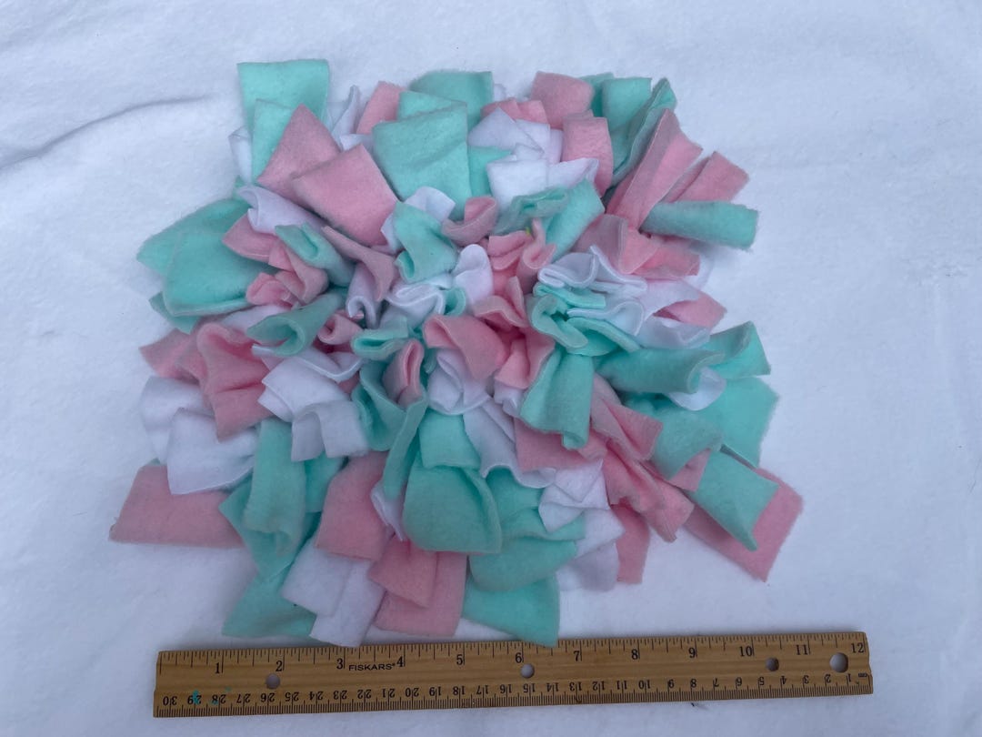 SMALL Light Pink Mint and White Snuffle Mat for Dogs Washable Dog ...