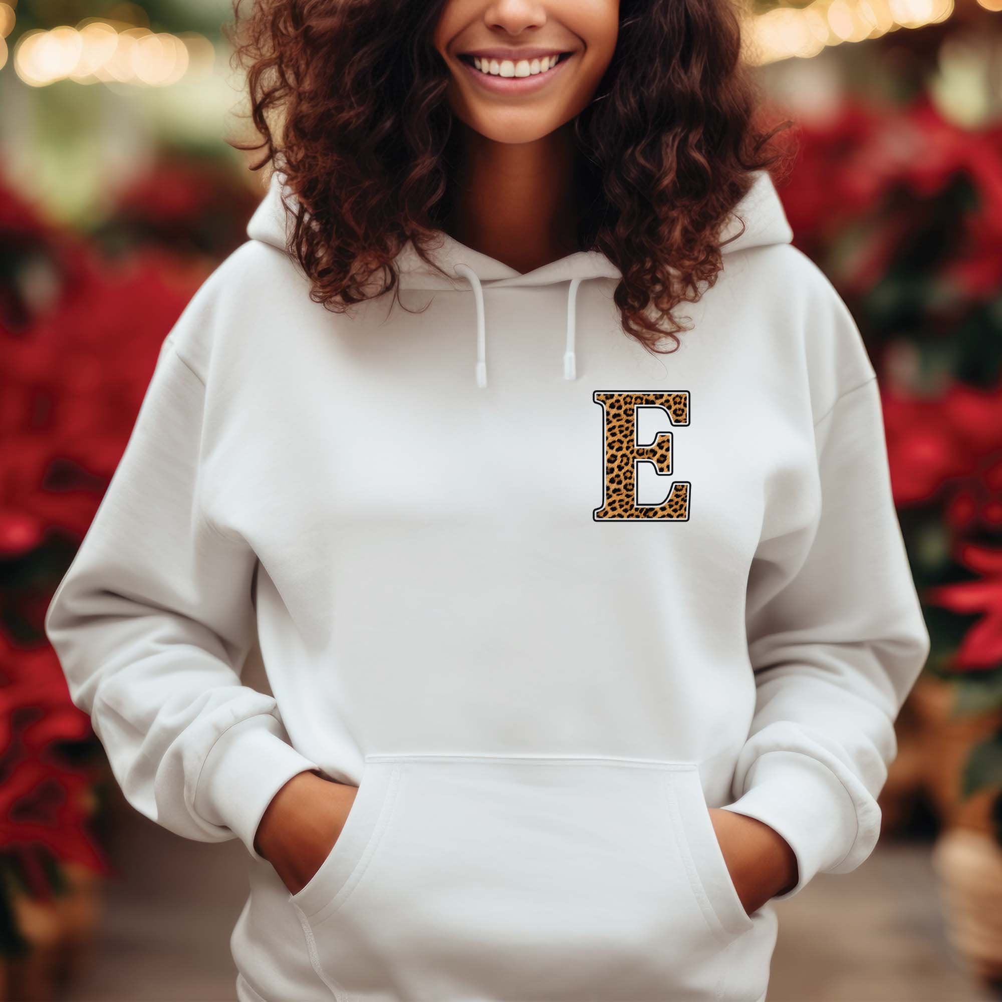Personalized Leopard Print Hoodie, Christmas Gift for Her, Birthday ...