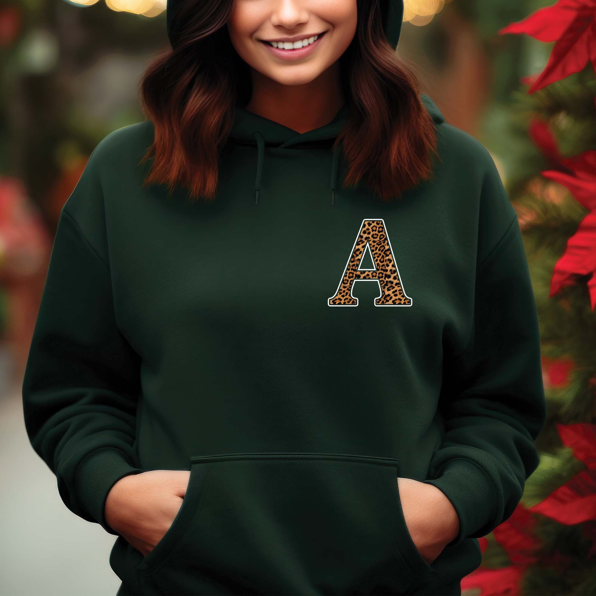 Personalized Leopard Print Hoodie, Christmas Gift for Her, Birthday ...