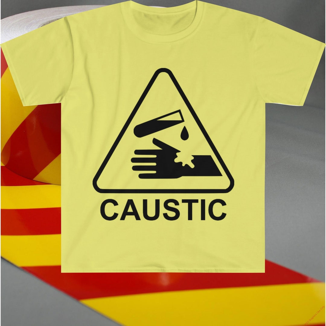 CAUSTIC Funny Warning Label Truck Driver Construction - Etsy