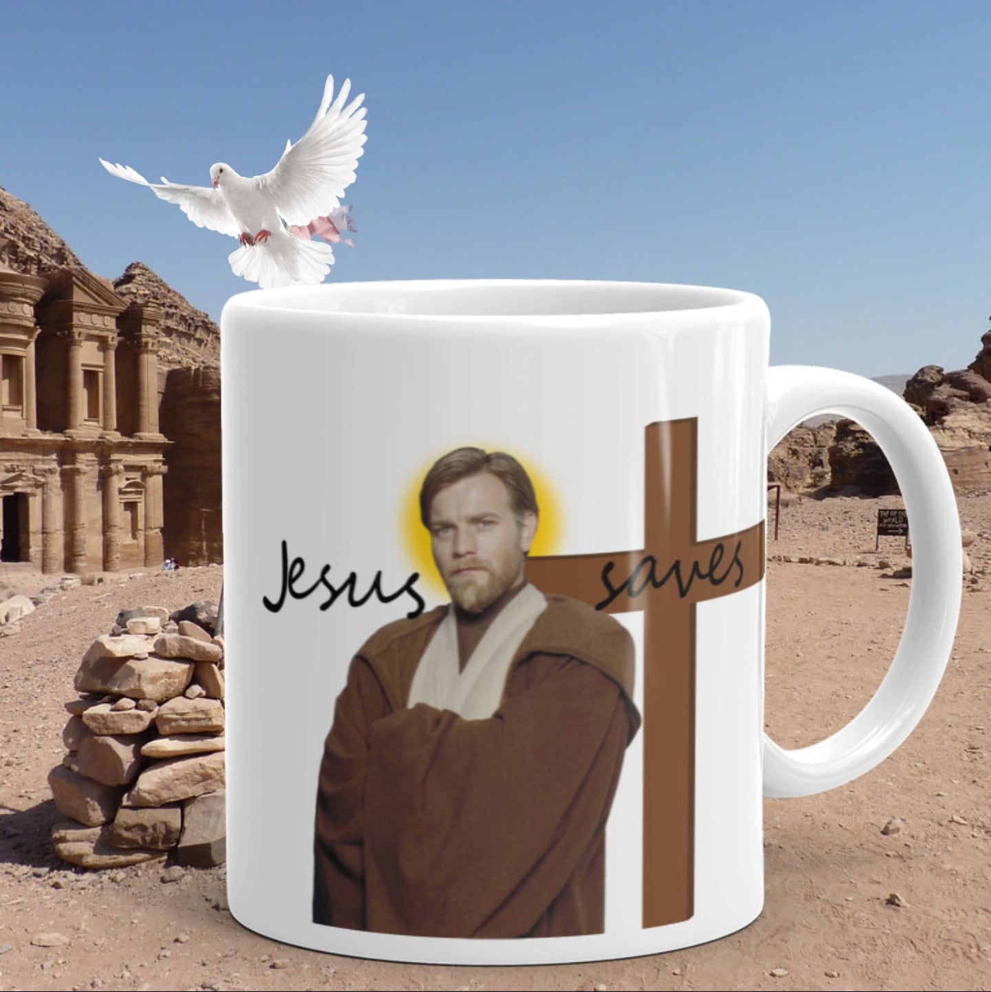 Jesus Saves Obi-wan Kenobi Coffee Mug Tea Cup - Etsy