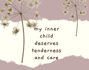 Inner Child Affirmation Cards, Healing Our Inner Child, Printable ...