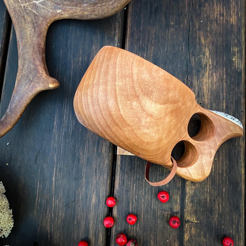 Kuksa Cup Big Curly Birch and Antler Two Fingers - Etsy