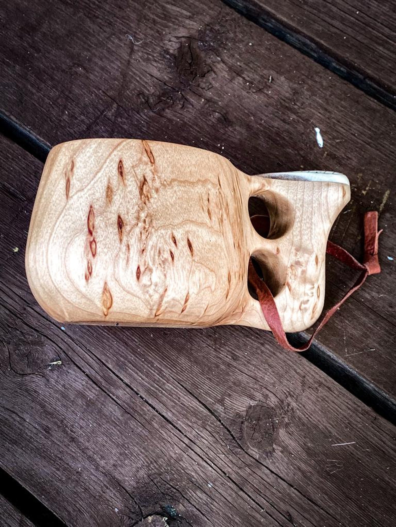 Kuksa Cup Big, Curly Birch and Antler, Two Fingers - Etsy