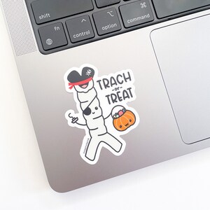 Trach or Treat - Vinyl Sticker, Halloween, Anesthesiologist, Anesthesia ...