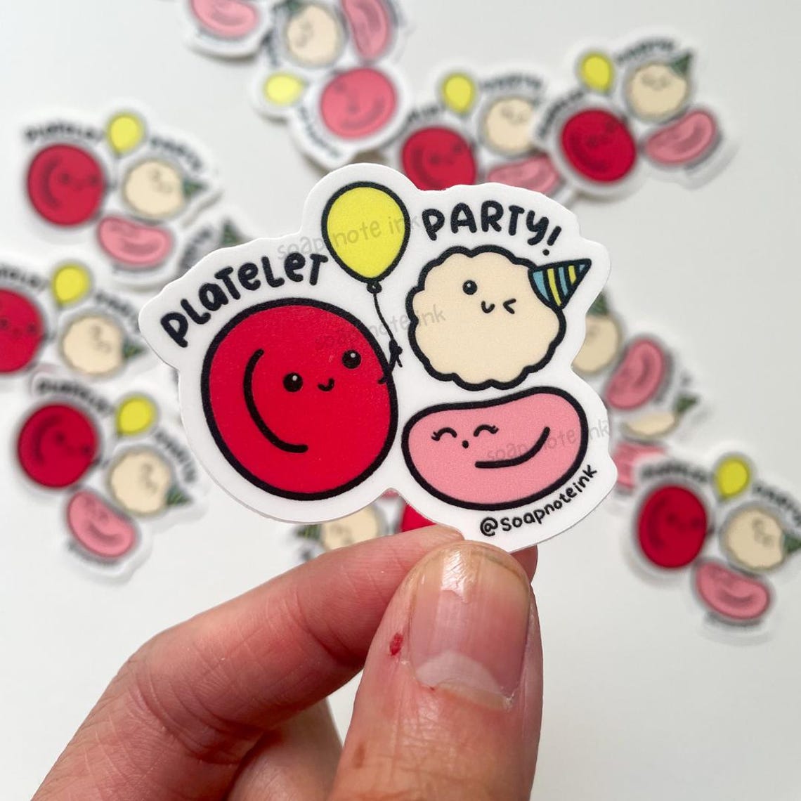 Platelet Party - Medical Sticker, Hematology, Hematologist, Cardiology ...