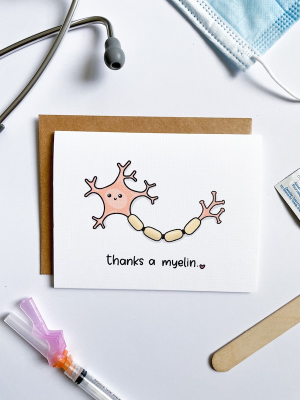 Tibia Thank You Card Funny Anatomy Card Thank You Card for - Etsy Canada