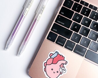 Heart Pump Sticker - Etsy