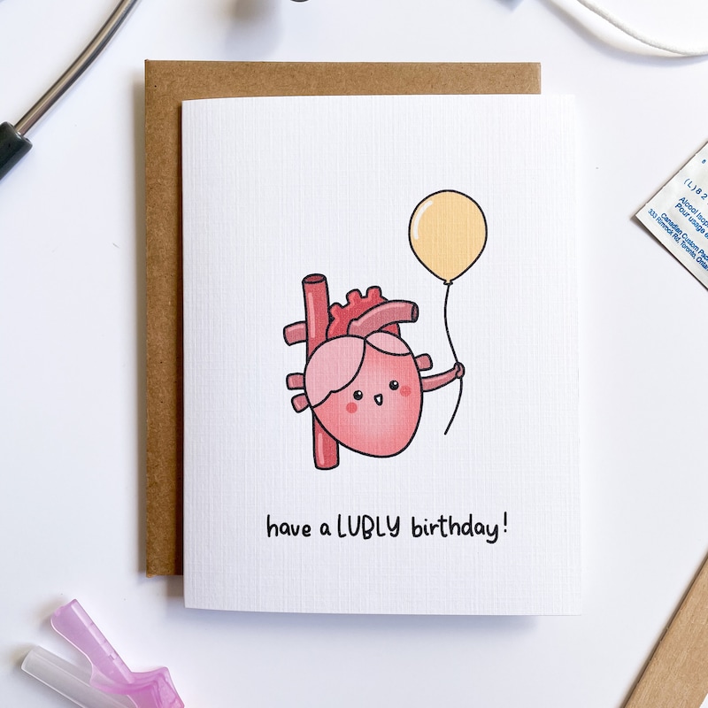 Cardiology Birthday Card - Etsy