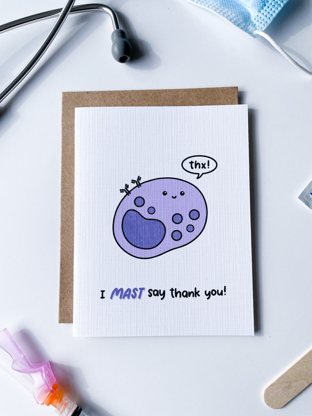 I MAST Say Thank You - Thank You Card, Doctor, Pathologist ...
