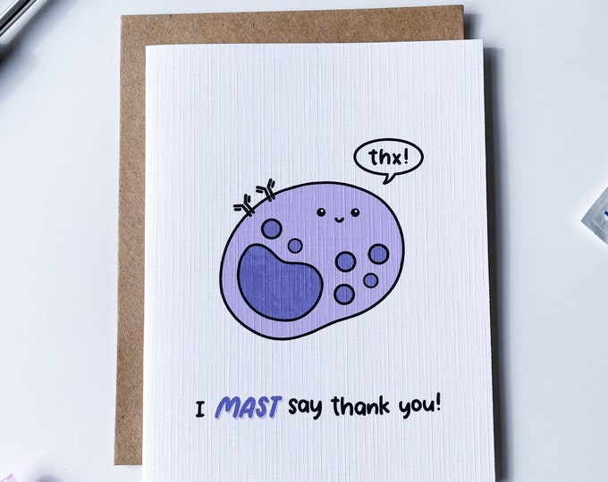 I MAST Say Thank You - Thank You Card, Doctor, Pathologist ...