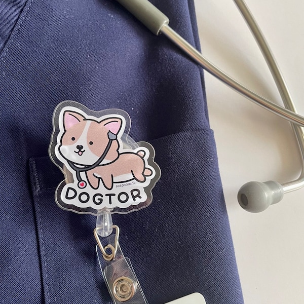 Doctor Badge Reel - Etsy