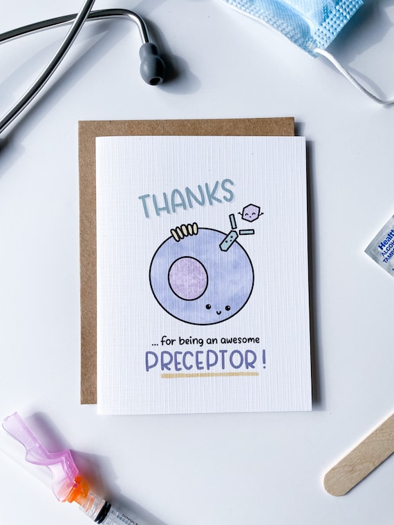 Thanks for Being an Awesome Preceptor Thank You Card - Etsy