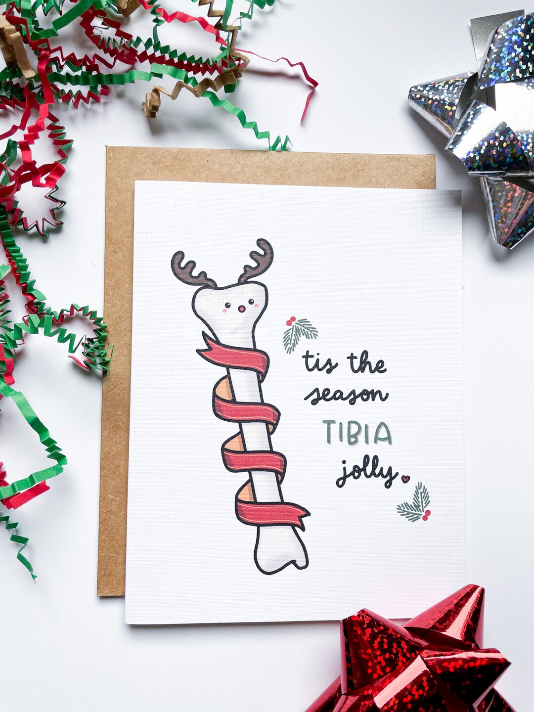 T'is the Season Tibia Jolly - Holiday Card, Doctor, Nurse, Orthopedic ...