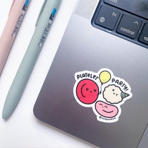 Platelet Party - Medical Sticker, Hematology, Hematologist, Cardiology ...