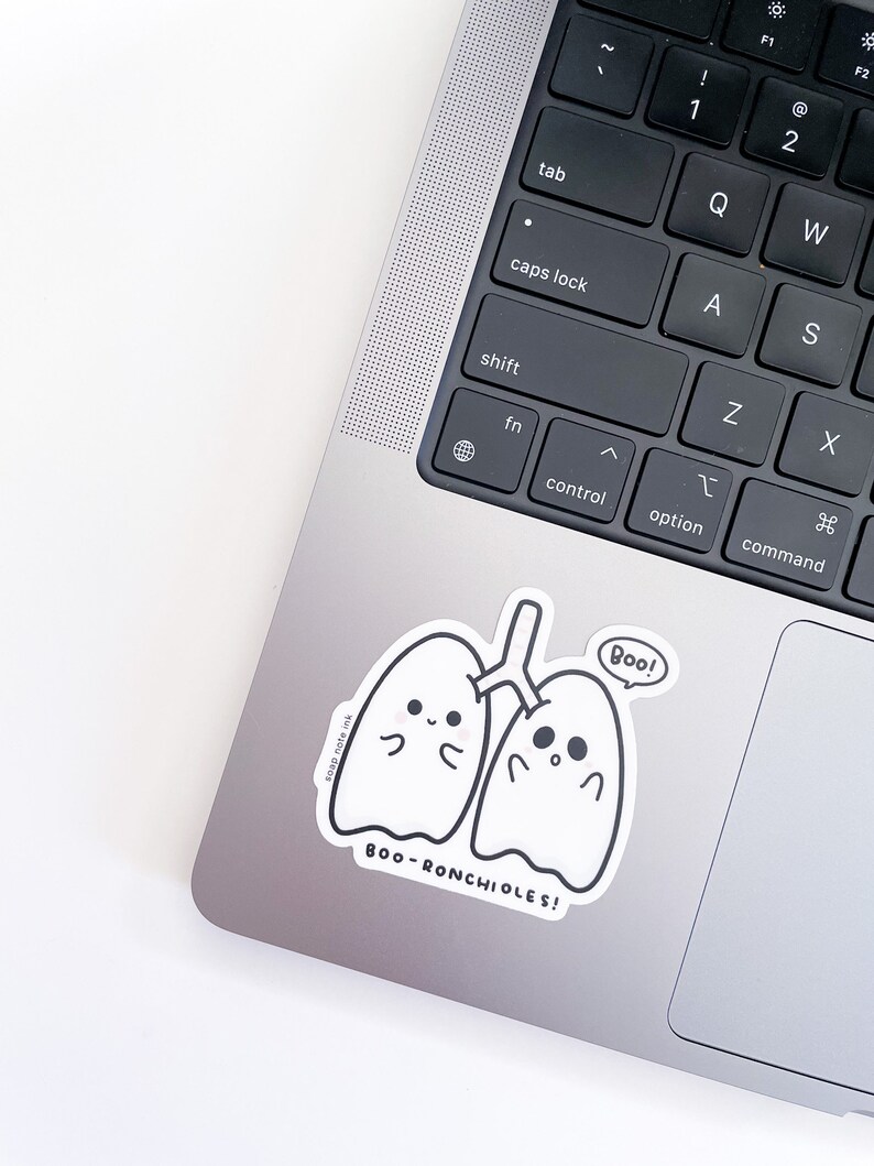 Boo-ronchioles - Vinyl Sticker, Halloween, Respirology, Respiratory ...
