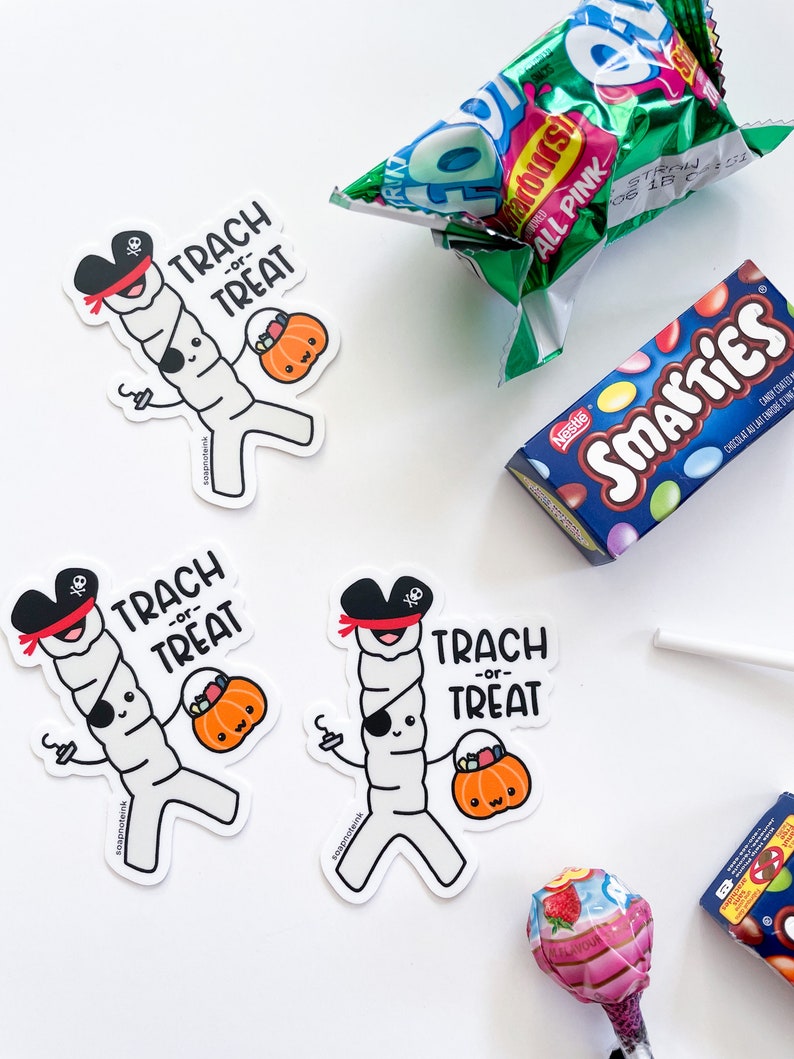 Trach or Treat - Vinyl Sticker, Halloween, Anesthesiologist, Anesthesia ...