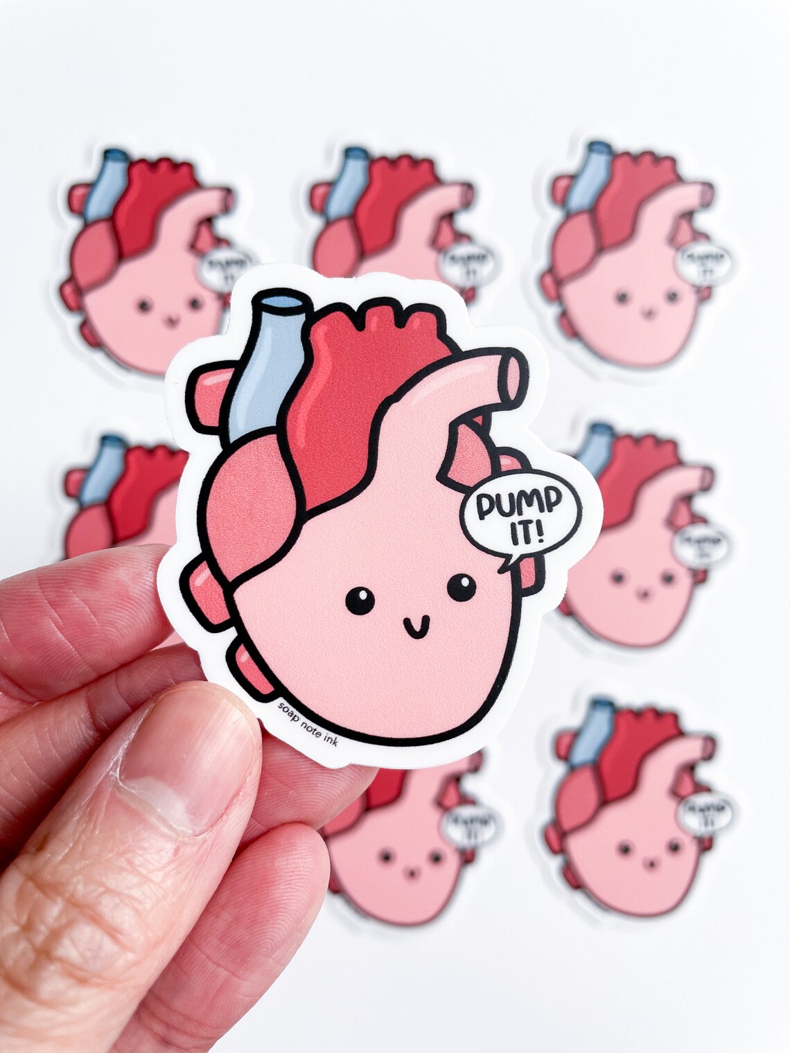 Pump It Medical Sticker Heart Cardiologist Doctor | Etsy