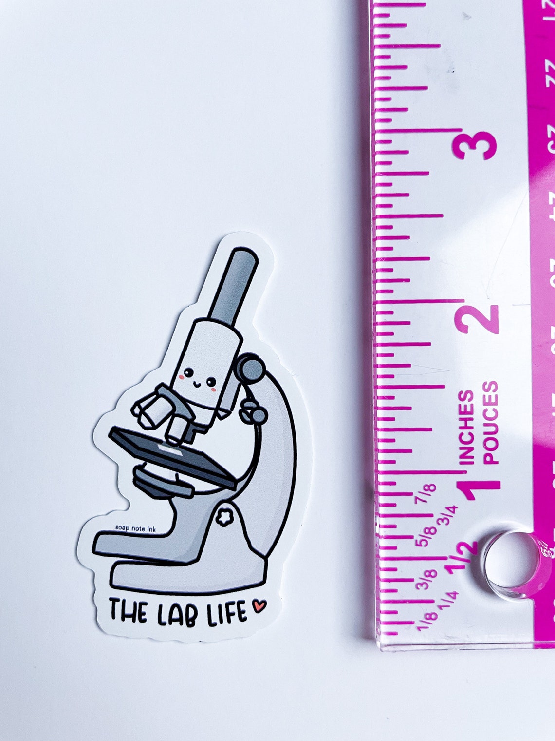 The Lab Life Sticker Laboratory Researcher Scientist - Etsy