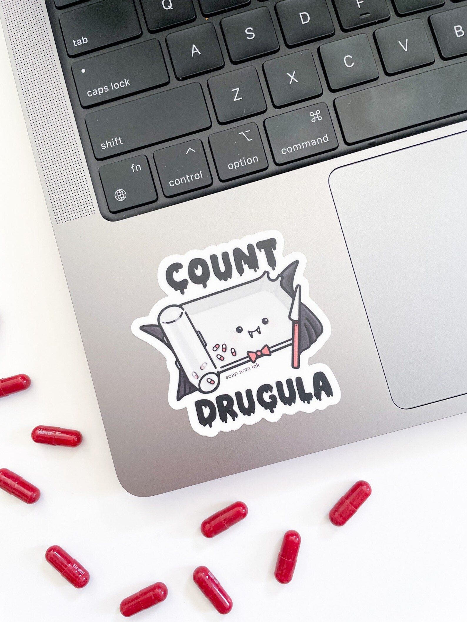 Count Drugula - Halloween Vinyl Sticker, Pharmacist, Pharmacy Student ...