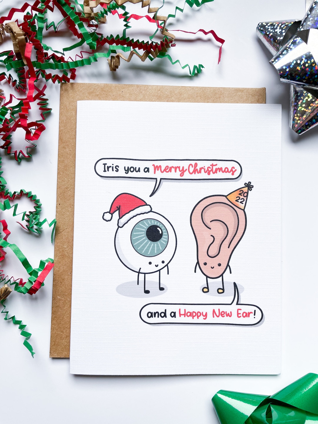 Iris You a Merry Christmas & A Happy New Ear - Holiday Card ...