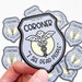 Coroner Sticker - Vinyl Medical Sticker, Halloween, Coroner, Forensic ...