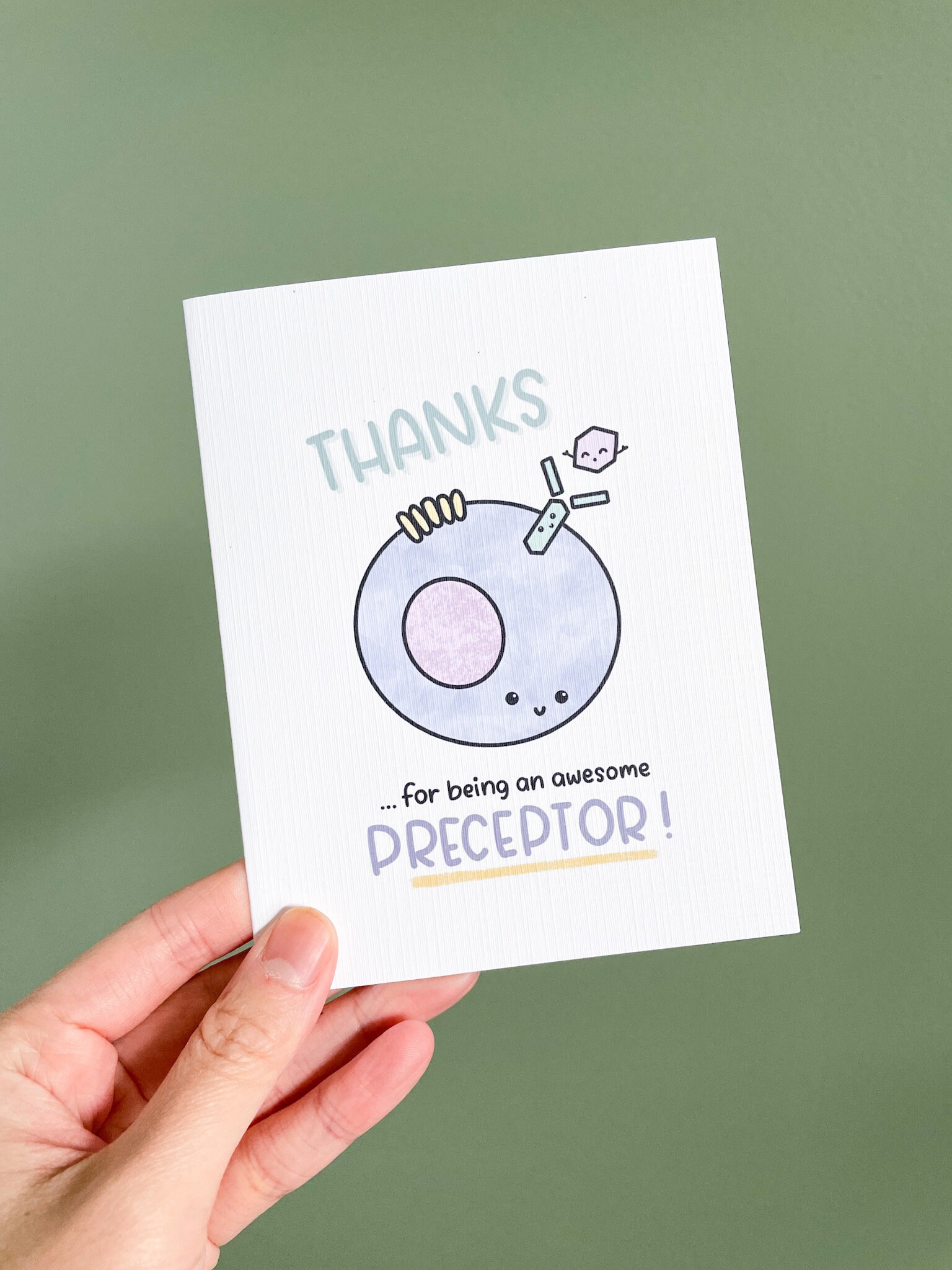 Thanks for Being an Awesome Preceptor Thank You Card - Etsy
