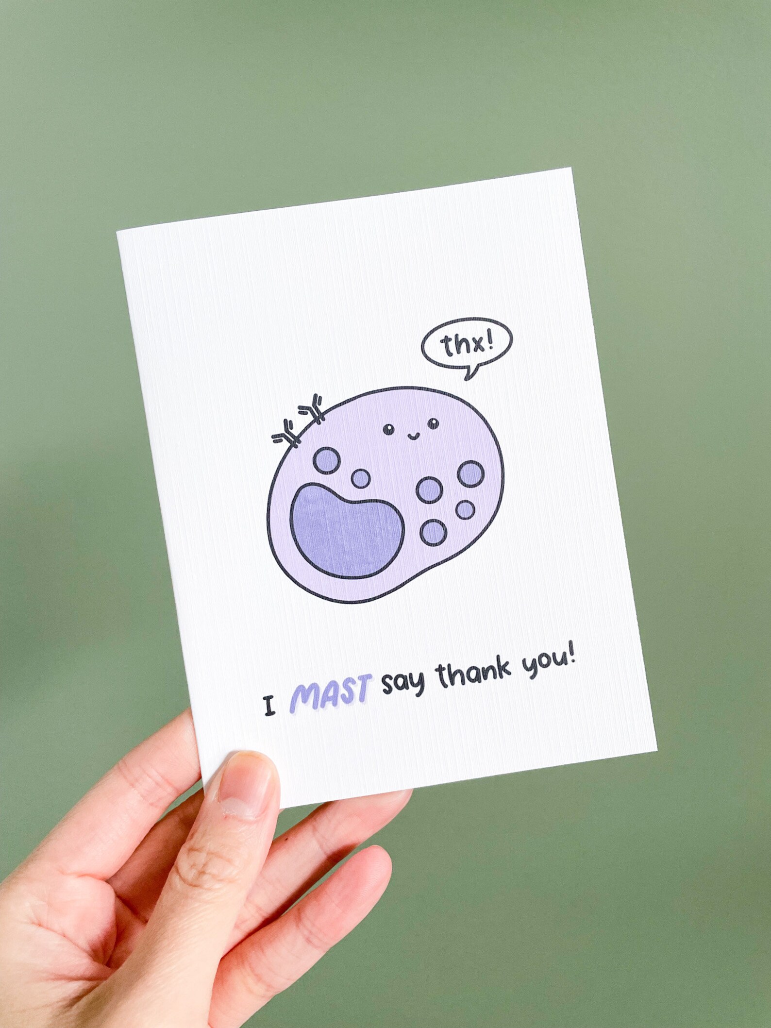 I MAST Say Thank You Thank You Card Doctor Pathologist - Etsy