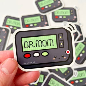Paging Dr Mom Sticker Doctor Mom Physician Motherhood Medical