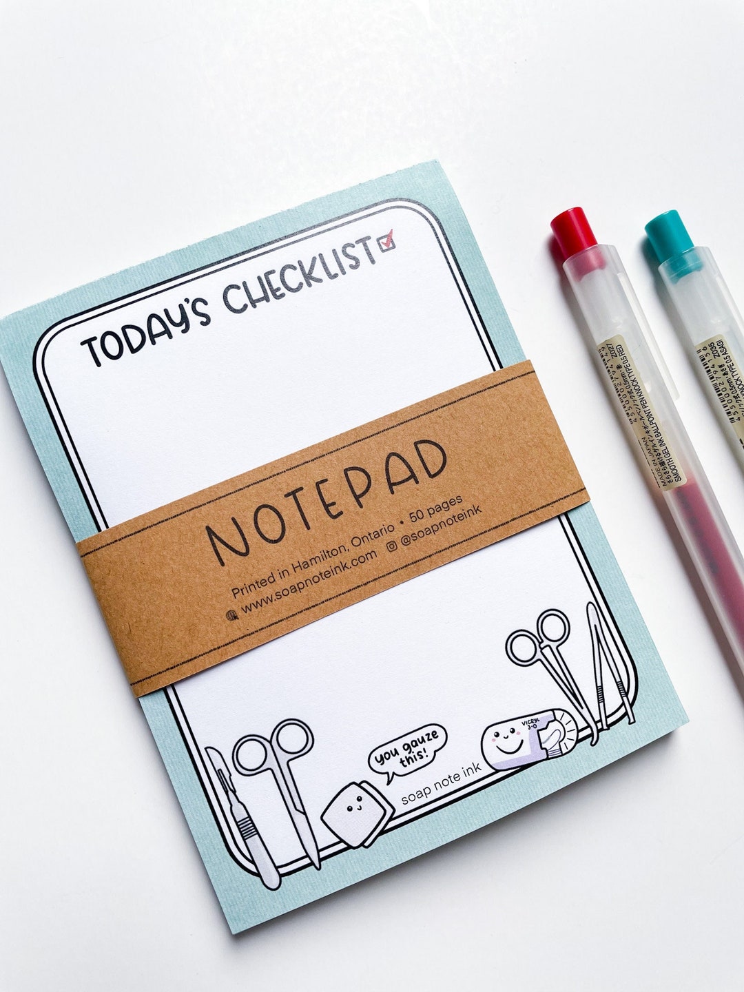 Surgical Checklist Notepad - Surgeon, Nurse, Dentist, Veterinary ...