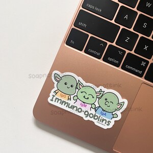 Immuno-goblin - Halloween Vinyl Sticker, Immunology, Allergy, Medical ...
