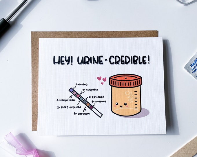 Urine Credible Thank You Card, Doctor, Nurse, Mother's Day, Urologist ...