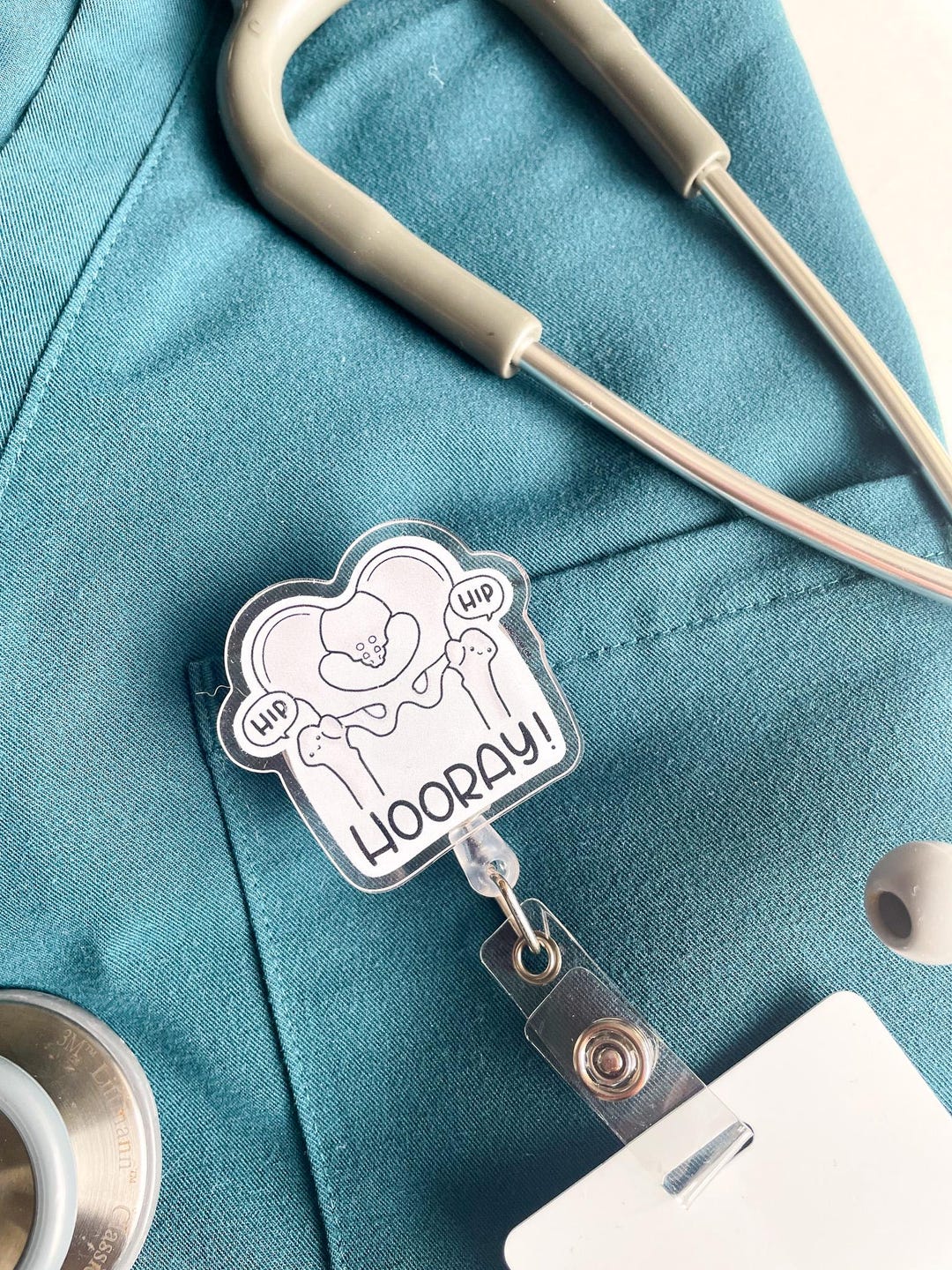 Hip Hip Hooray Badge Reel - Medical, Doctor, Nurse, Orthopedic Surgeon ...
