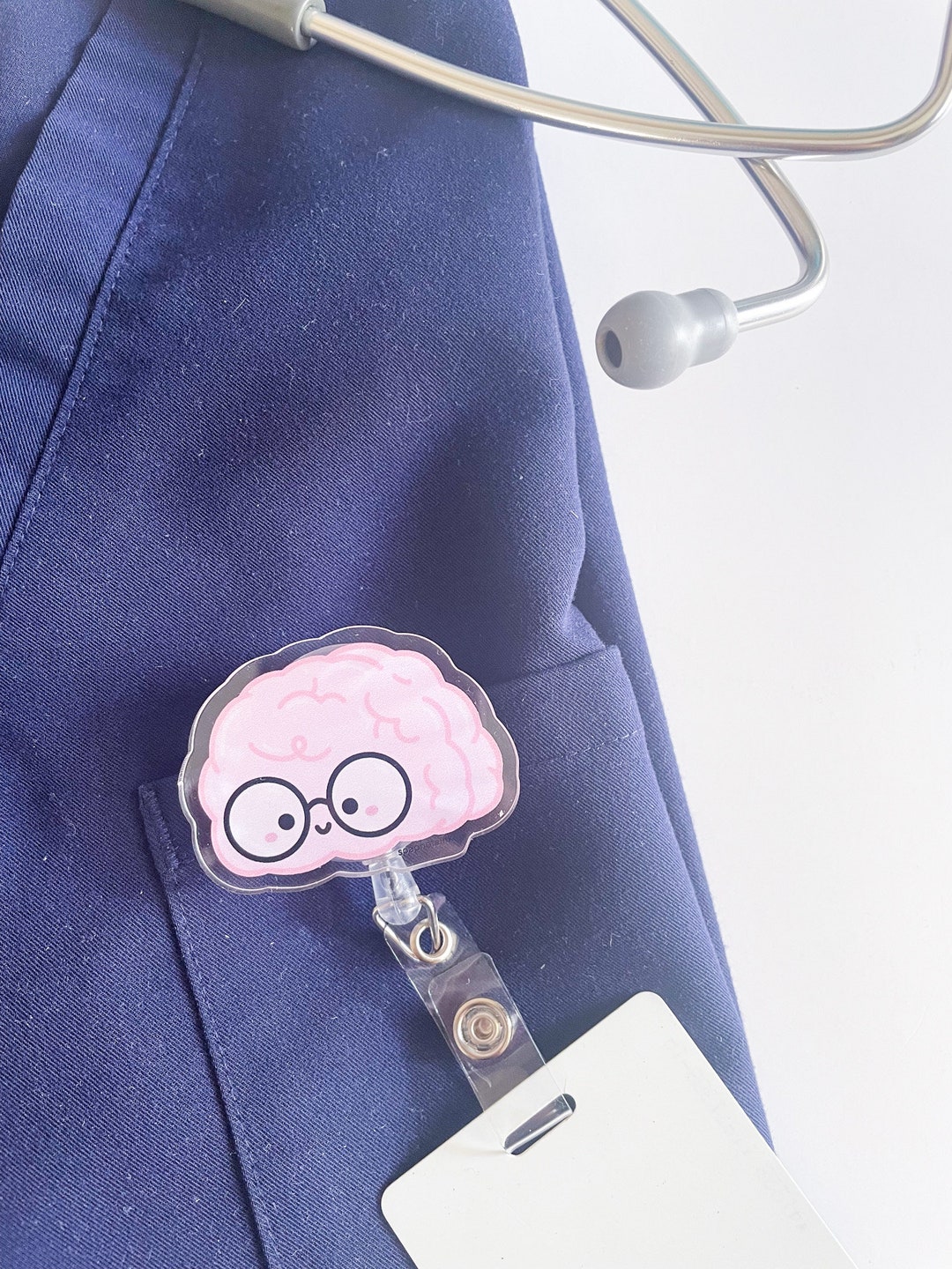 Brain Badge Reel - Medical, Doctor, Nurse, Neurology, Psychiatry ...