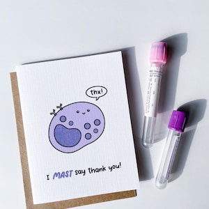 I MAST Say Thank You - Thank You Card, Doctor, Pathologist ...