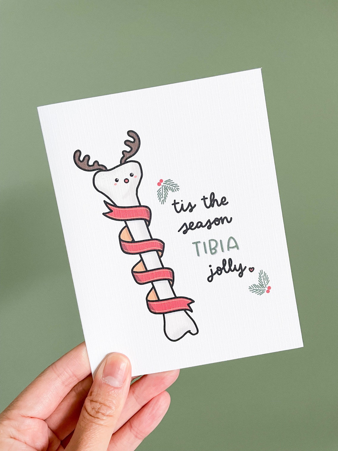 T'is the Season Tibia Jolly - Holiday Card, Doctor, Nurse, Orthopedic ...
