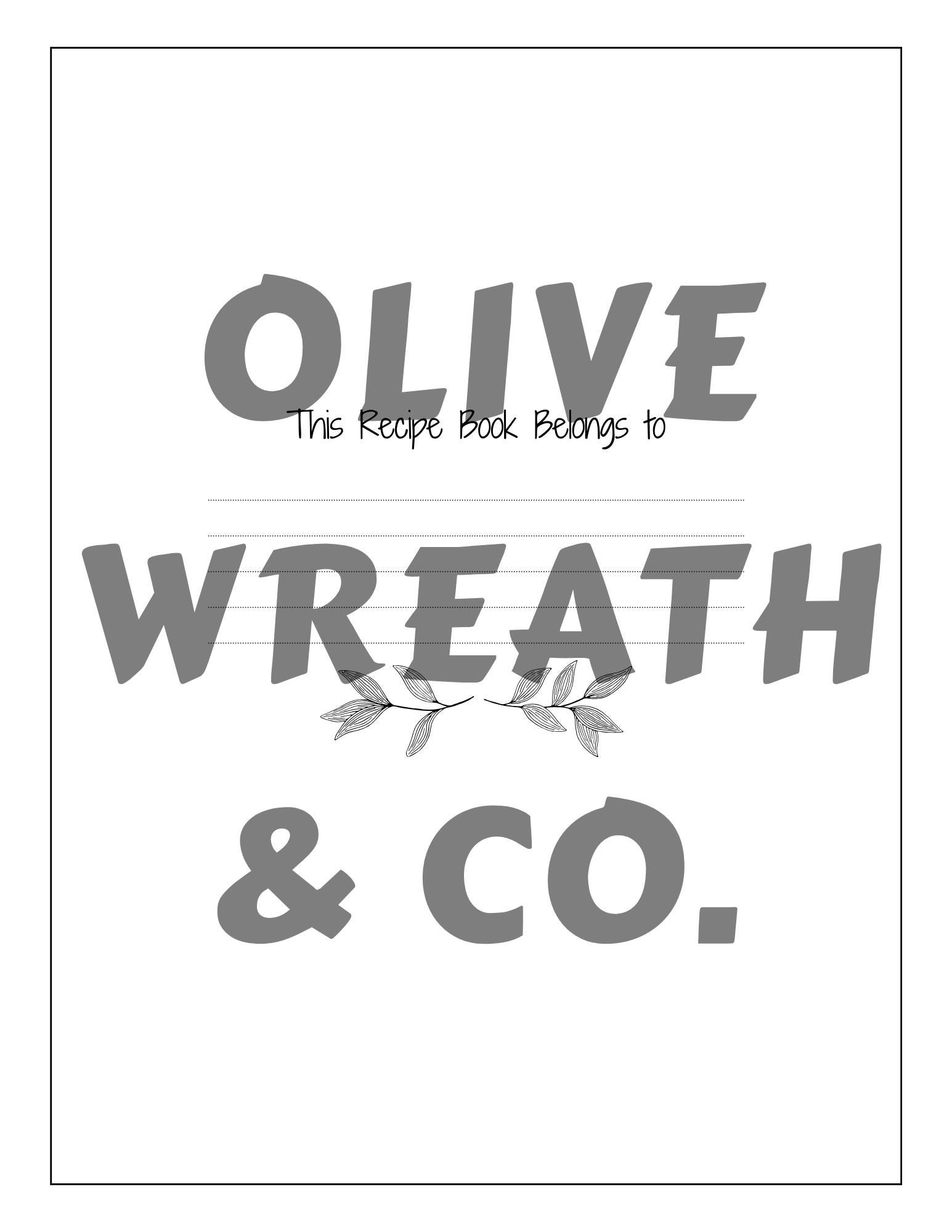 Recipe Book Template, PDF, Printable, Personal Use, Digital - Etsy
