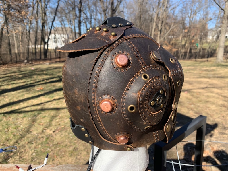 Leather Steampunk Mask - Etsy