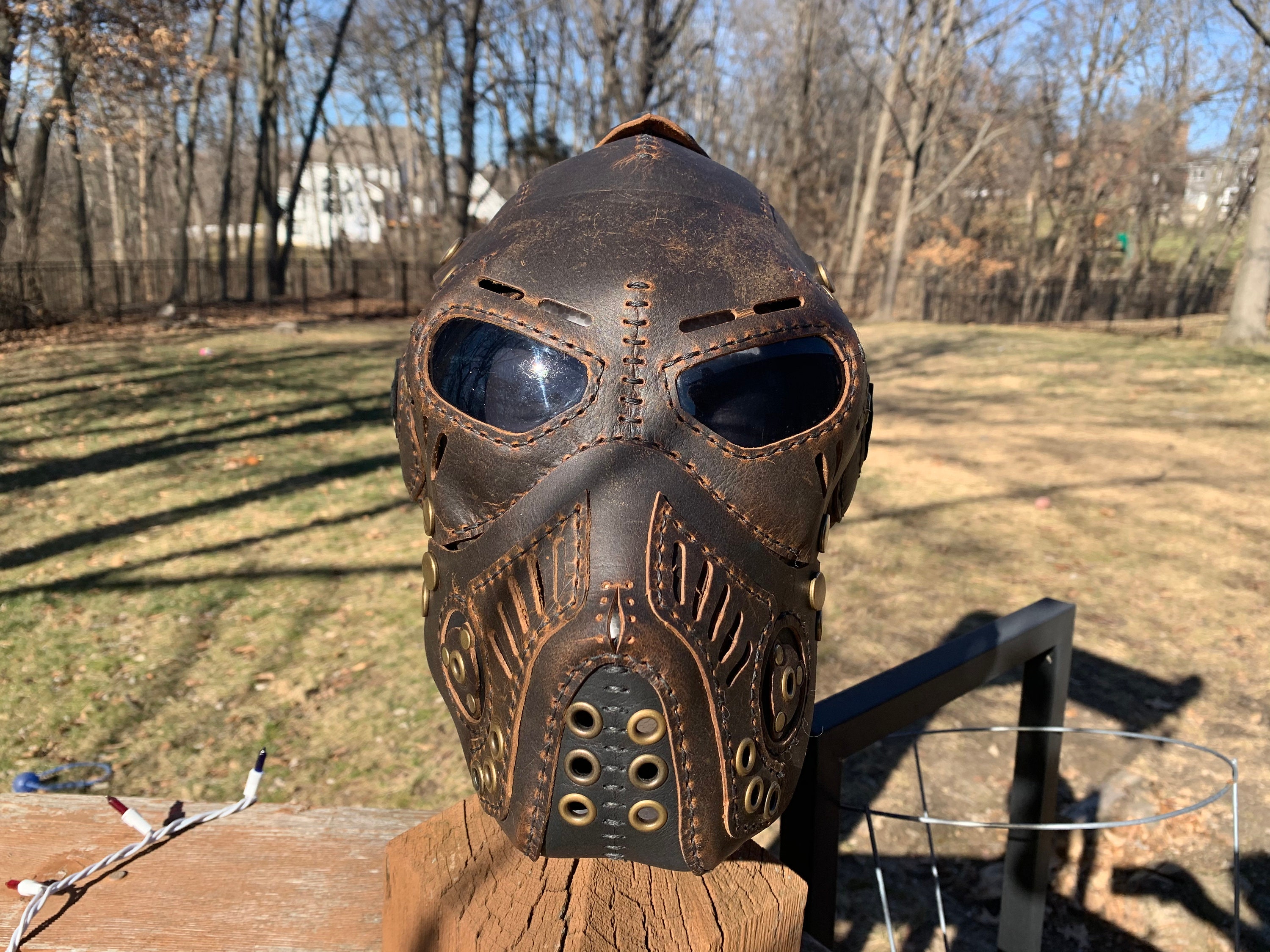 Leather Steampunk Mask - Etsy