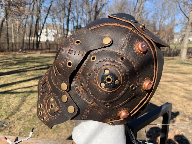 Leather Steampunk Mask - Etsy
