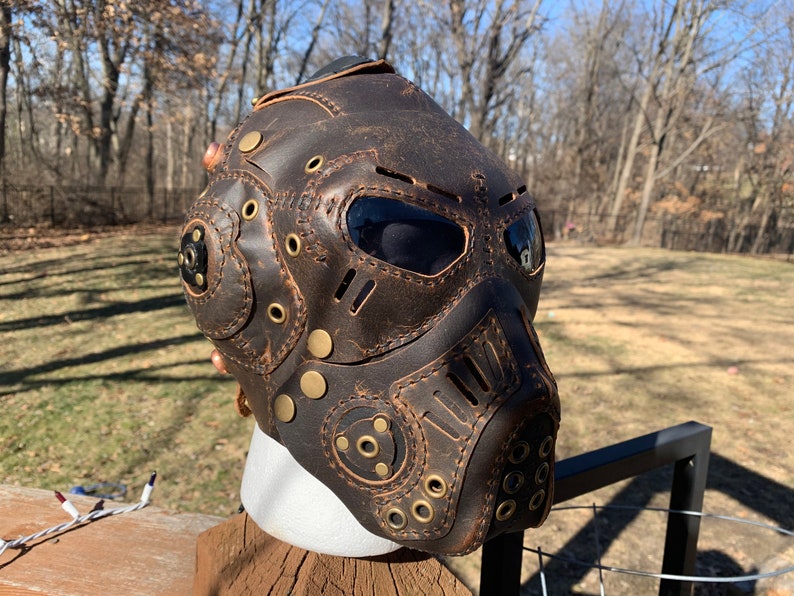 Leather Steampunk Mask - Etsy