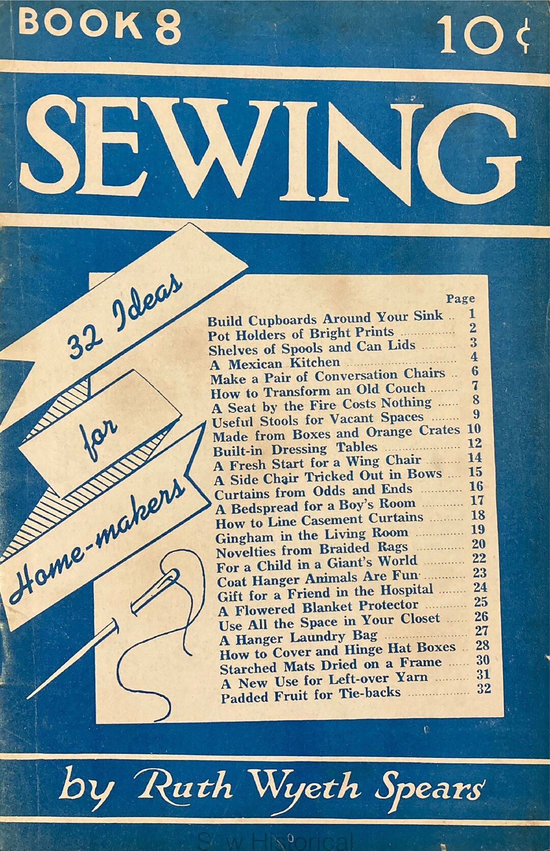 Ruth Wyeth Spears - Sewing - Book Eight - PDF - Etsy
