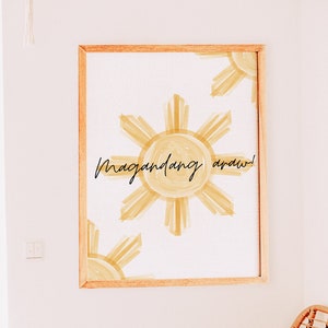 Magandang Araw Filipino Phrase Quote Print | Printable Quote Art ...