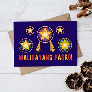 Printable Maligayang Pasko Christmas Card | Single Sided | Filipino ...