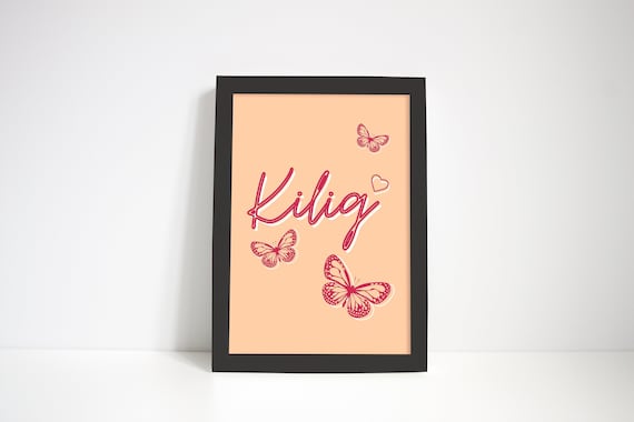 Kilig Filipino Word Print Kilig Butterfly Print Minimal - Etsy