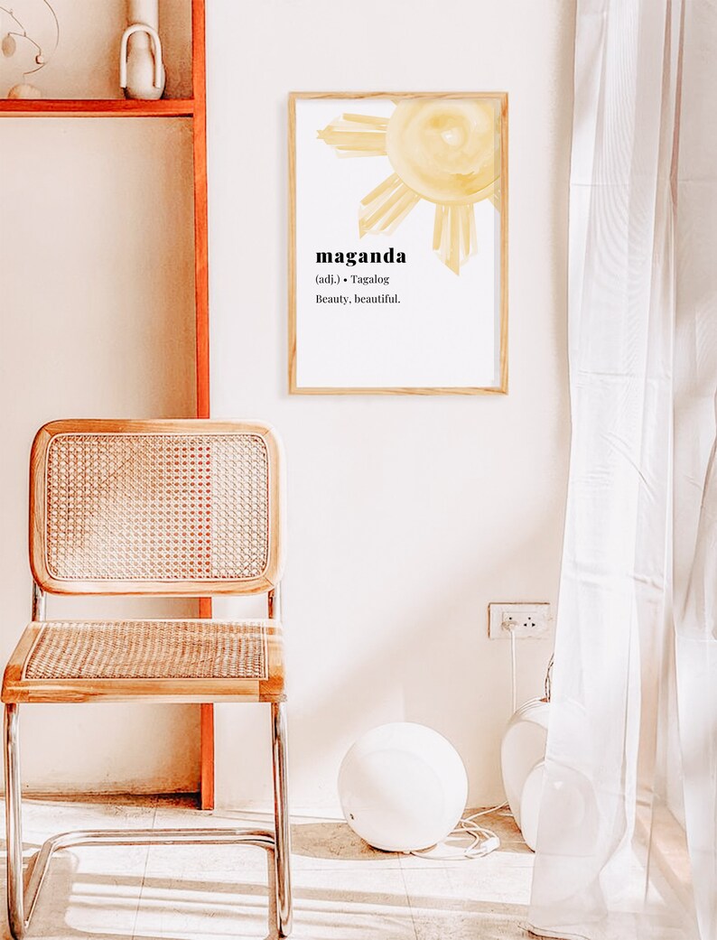 Maganda Filipino Definition Art Print | Filipino Word Art | Philippine ...