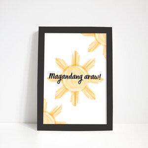 Magandang Araw Filipino Phrase Quote Print | Printable Quote Art ...